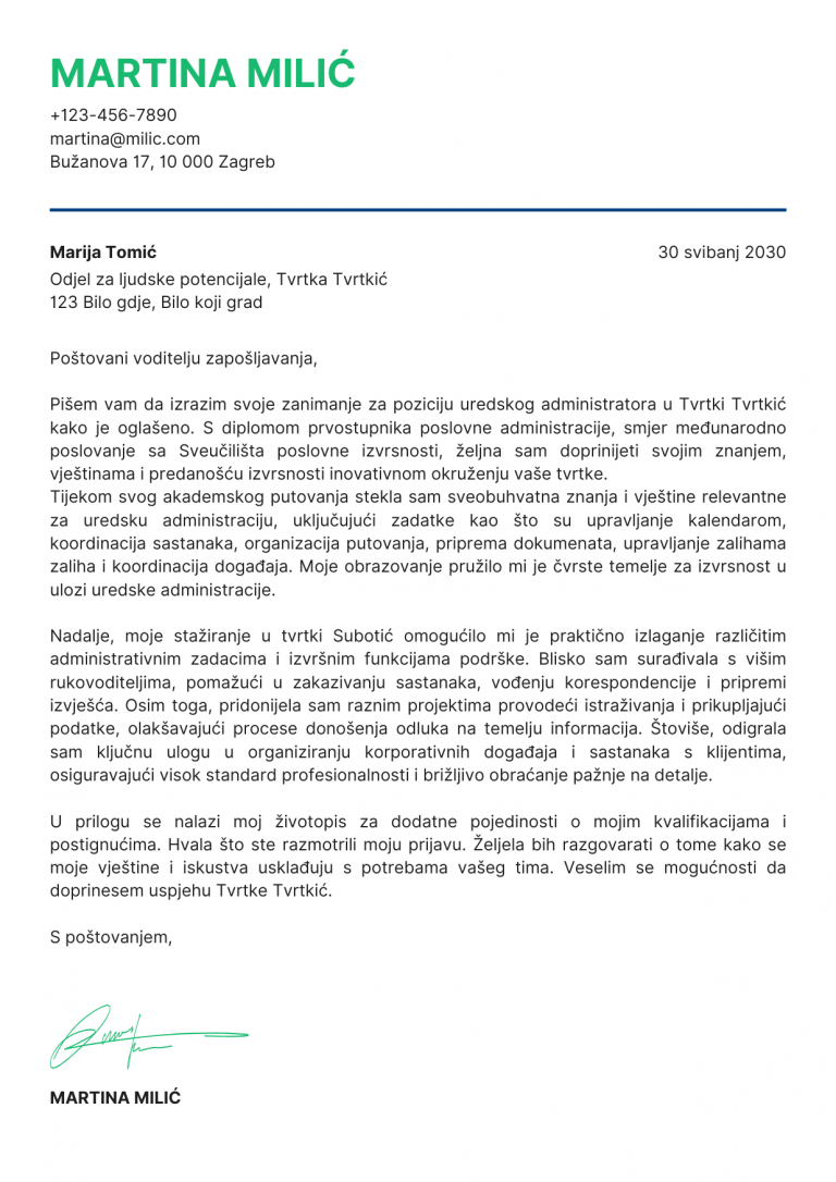 Molba za posao: Kako je ispravno napisati? - Zaposlise.hr