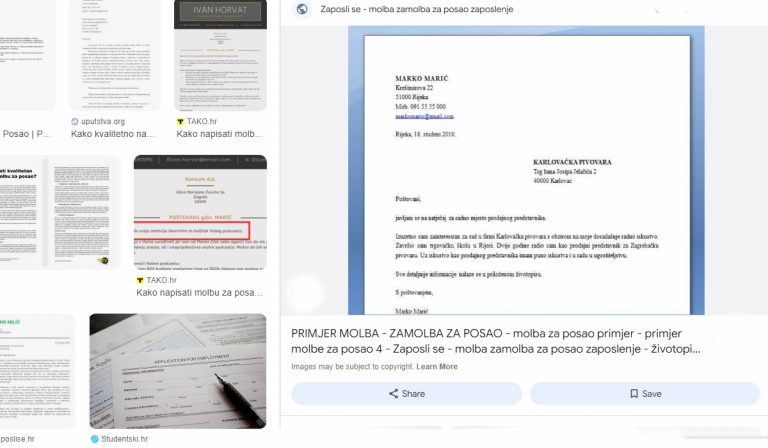 Molba za posao vam zadaje muke? Imamo rješenje! - Zaposlise.hr