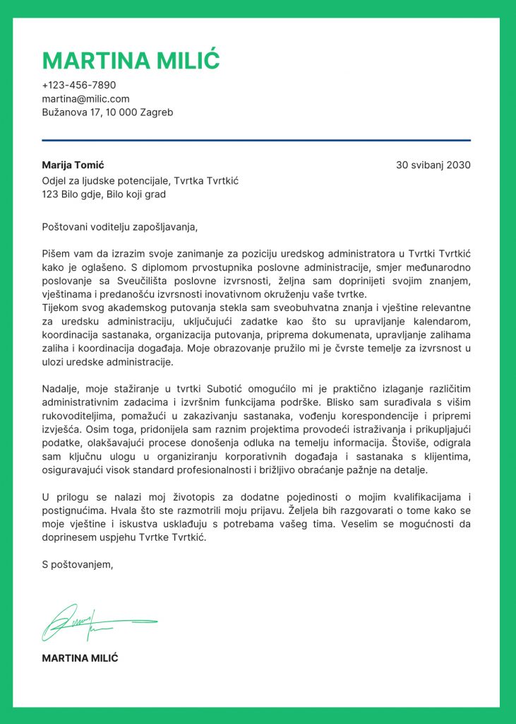 Otvorena molba za posao: kako je napisati - Zaposlise.hr